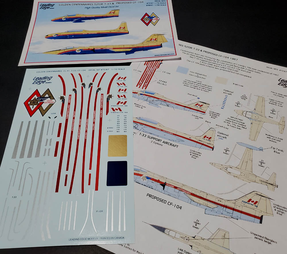 72.67 GOLDEN CENTENNAIRES LEADING EDGE MODELS LEMDECAL.COM