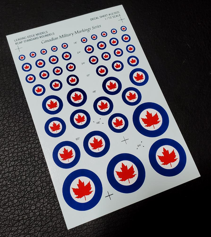 RCAF Roundels 72nd Leading Edge Models